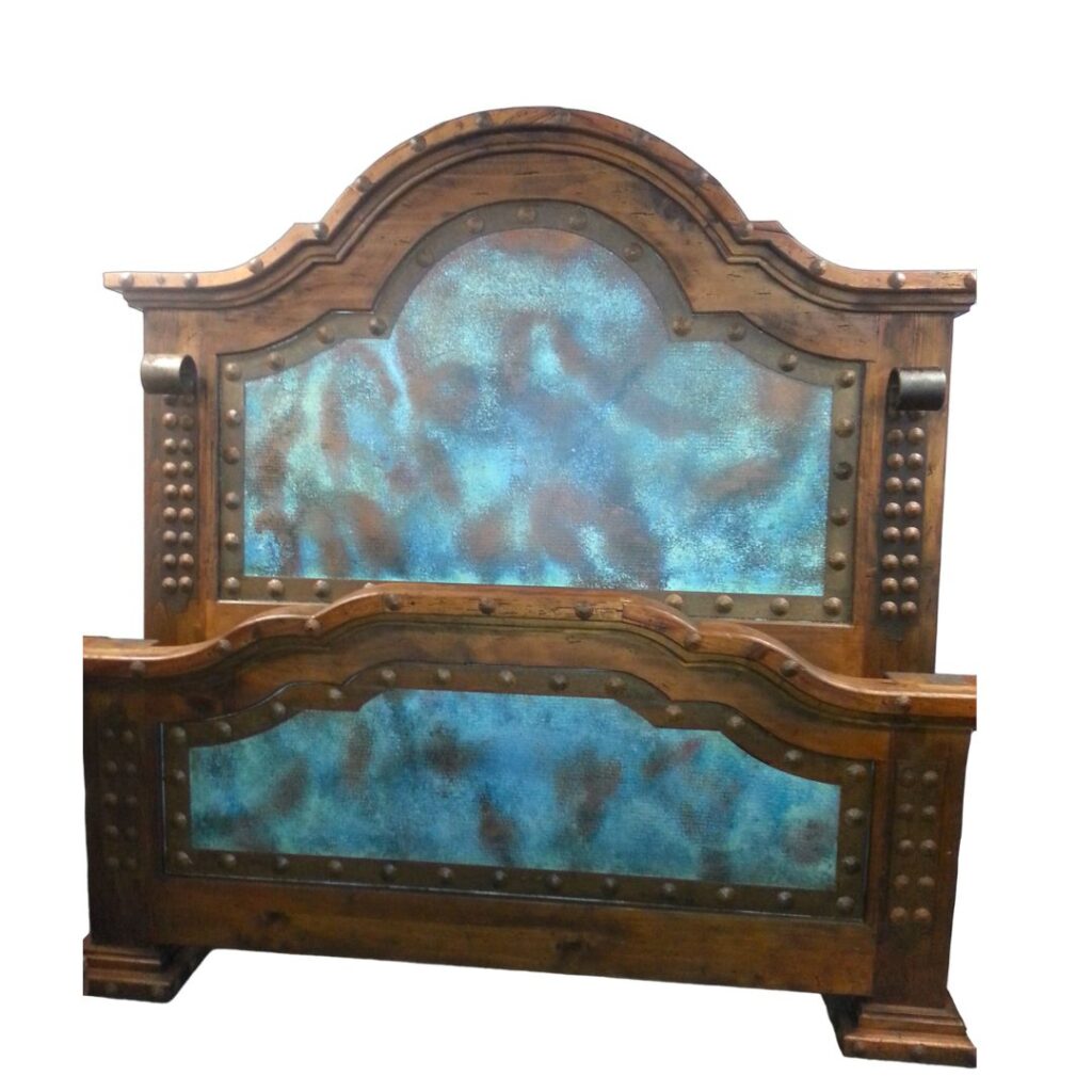 Spanish Style Leather Bed - Artes Imports The Best Custom Mesquite ...
