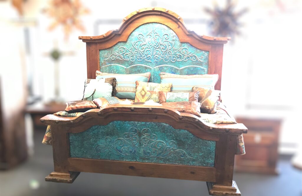 Spanish Style Leather Bed - Artes Imports The Best Custom Mesquite ...